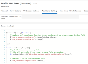 Custom Lookup filtering on Power Pages - DynamicsMap